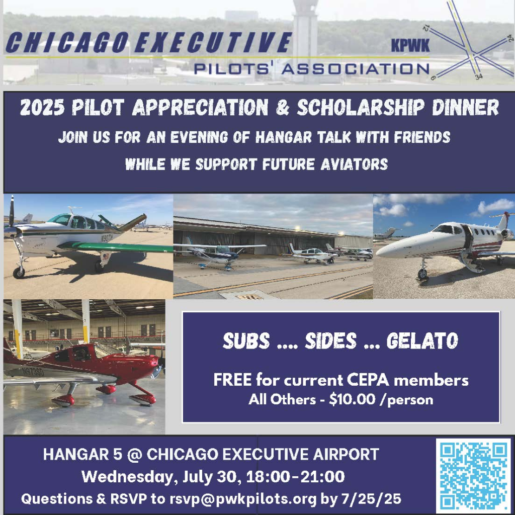2025 Pilot Appreciation & Scholarship Dinner • Chicago Executive Pilots ...